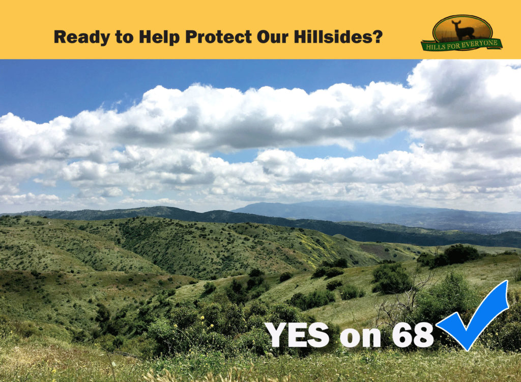 Prop 68 Approved by Voters | Hills For Everyone